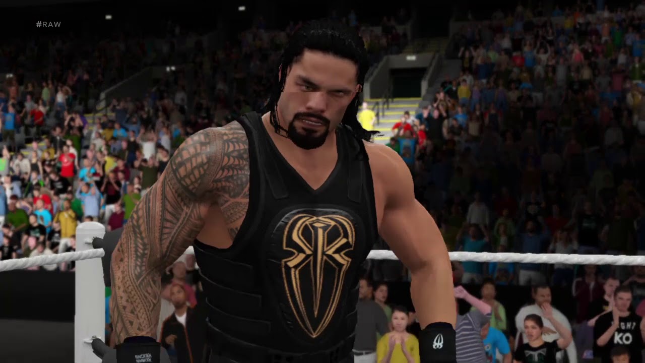 WWE 2K1 Roman Reigns Vs Braun Strowman - YouTube