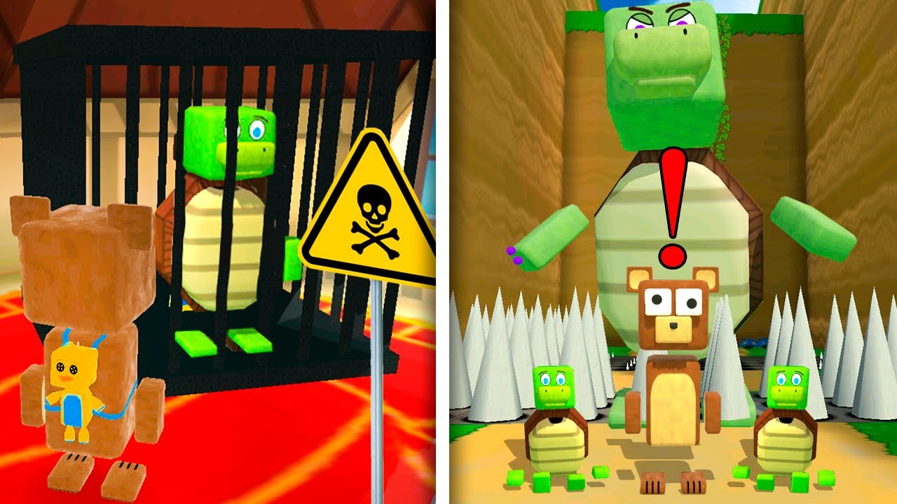 Found Evil Giant Turtle New Boss? - Super Bear Adventure Funny Moments ...