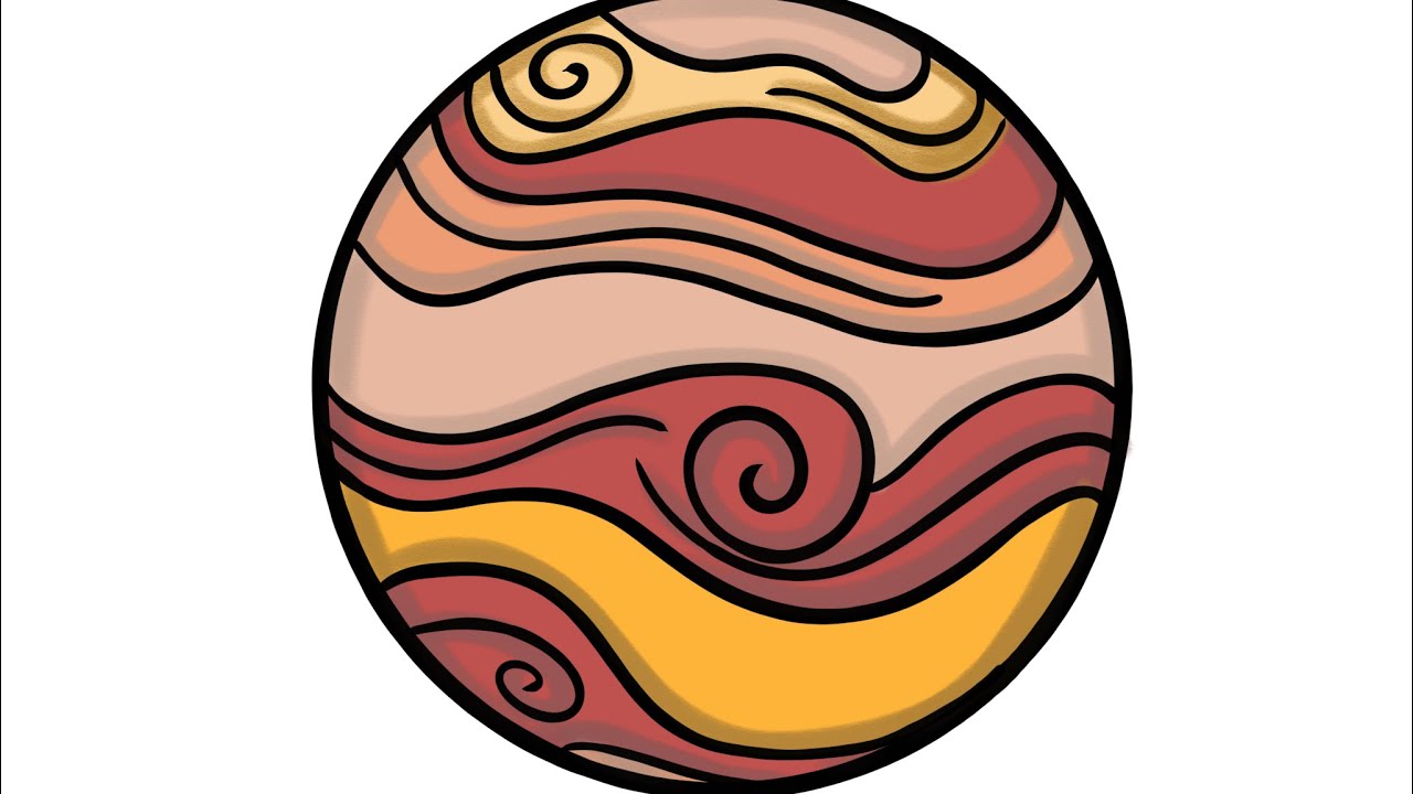 How to Draw A VENUS PLANET - YouTube