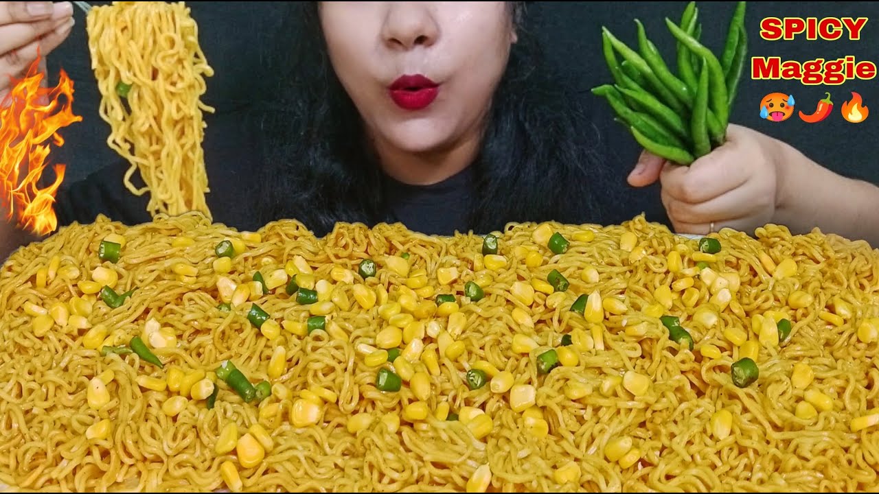 SPICY MAGGIE EATING CHALLENGE || MAGGIE EATING CHALLENGE || SPICY MAGGIE CHALLENGE || INDIAN ...