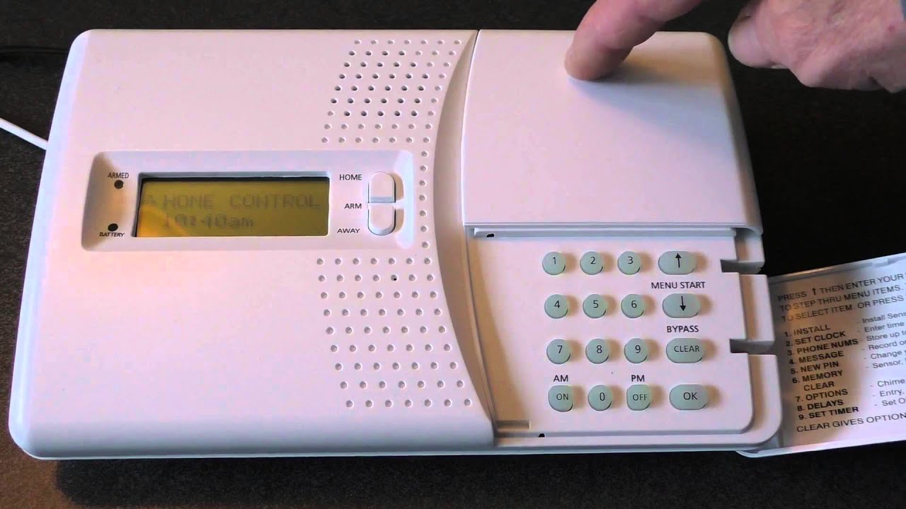 X10 Model sc1200 Security System Consol Review - YouTube