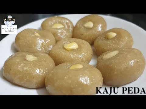 KAJU PEDA || CASHEW PEDA || INSTANT HOMEMADE KAJU PEDA WITH:ENG ...