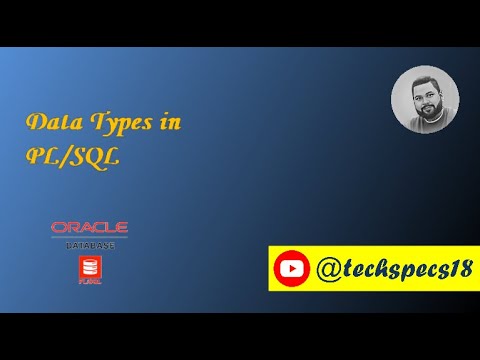 Data Types in PL/SQL | Oracle Database| DB 2 | Tech Specs - YouTube