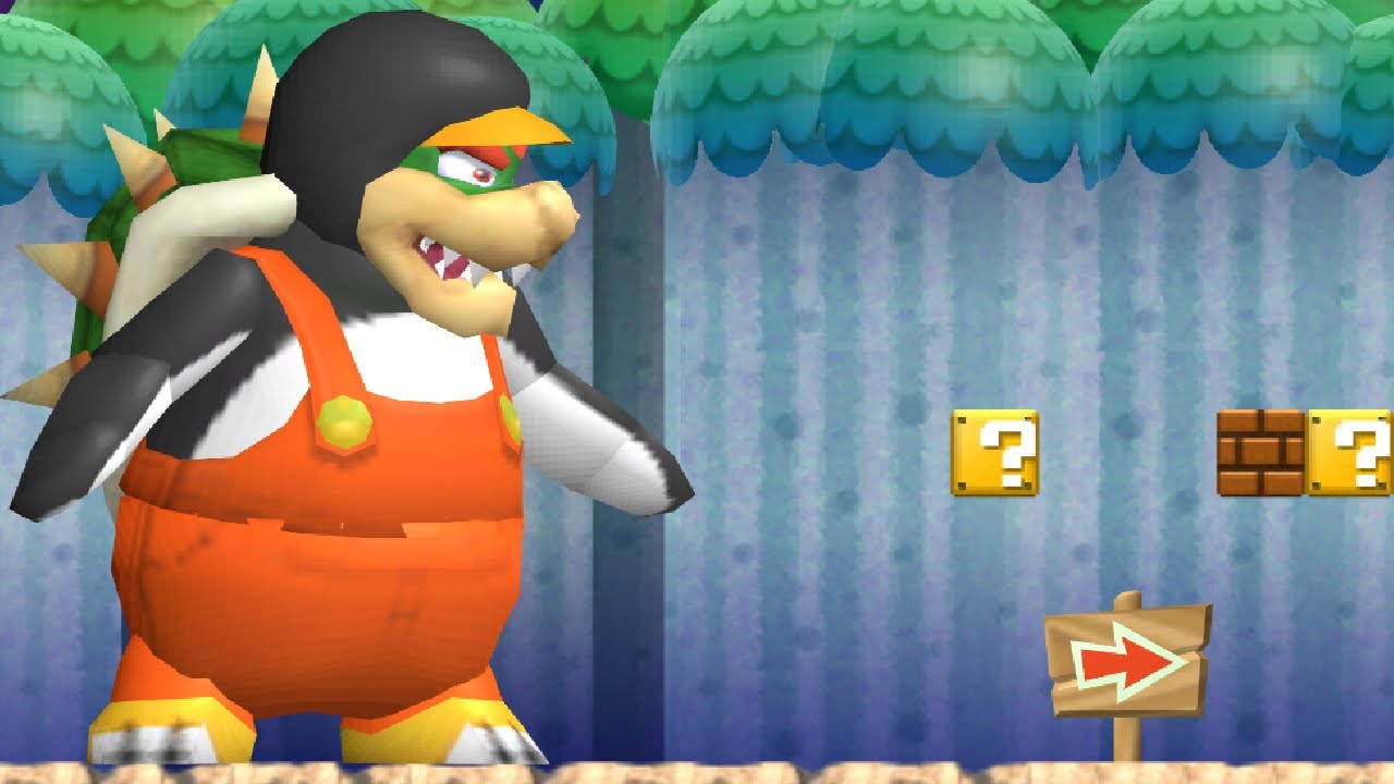 Giant Dark New Super Mario Bros. Wii Bowser - Walkthrough - #17 - YouTube