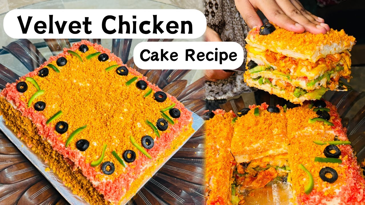 Velvet Chicken Cake Recipe | Ramadan Recipes | Easy recipes - YouTube