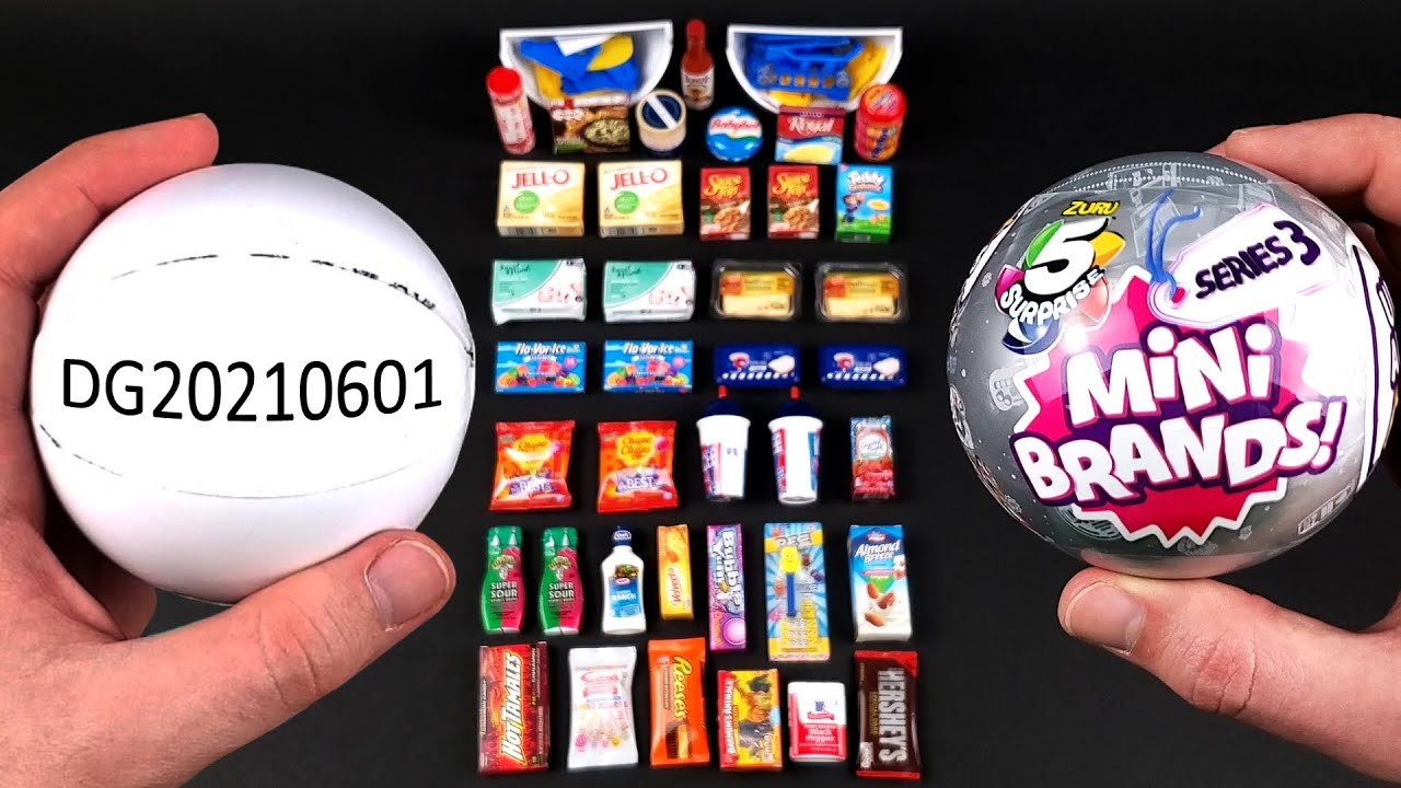 Opening Mini Brands Series 3 BY PRINTED DATE (DG20210601) - YouTube