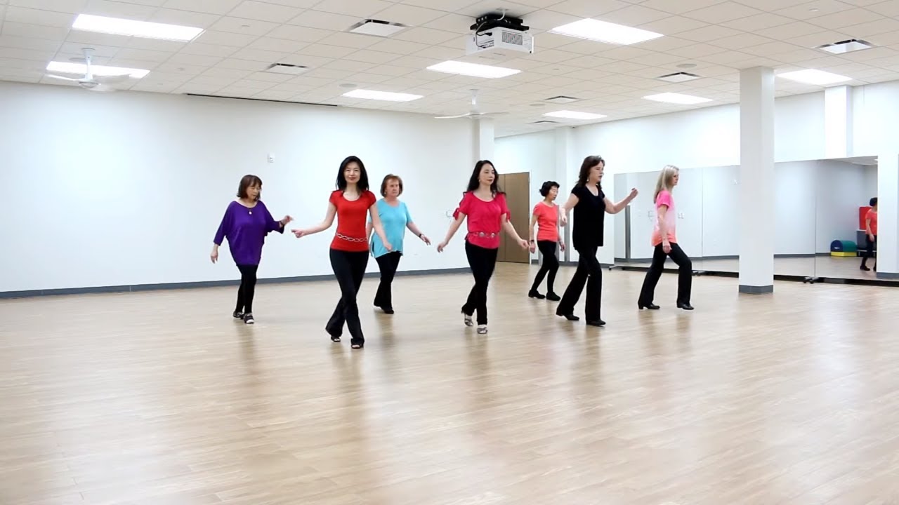 React - Line Dance (Dance & Teach in English & 中文) - YouTube