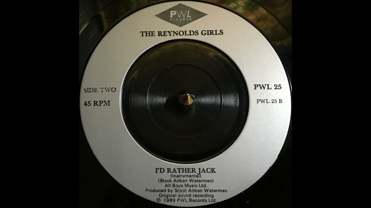 The Reynolds Girls - I'd Rather Jack (Instrumental) (1989) - YouTube