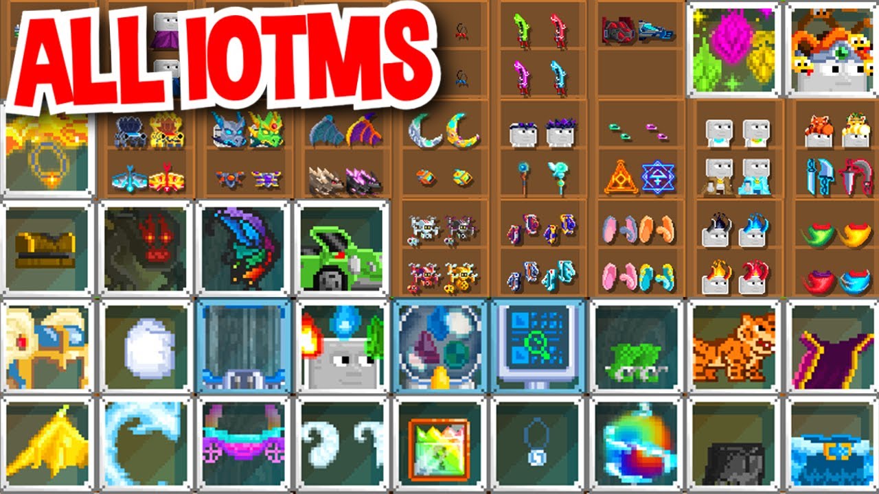 BUYING EVERY IOTM IN GROWTOPIA... - YouTube