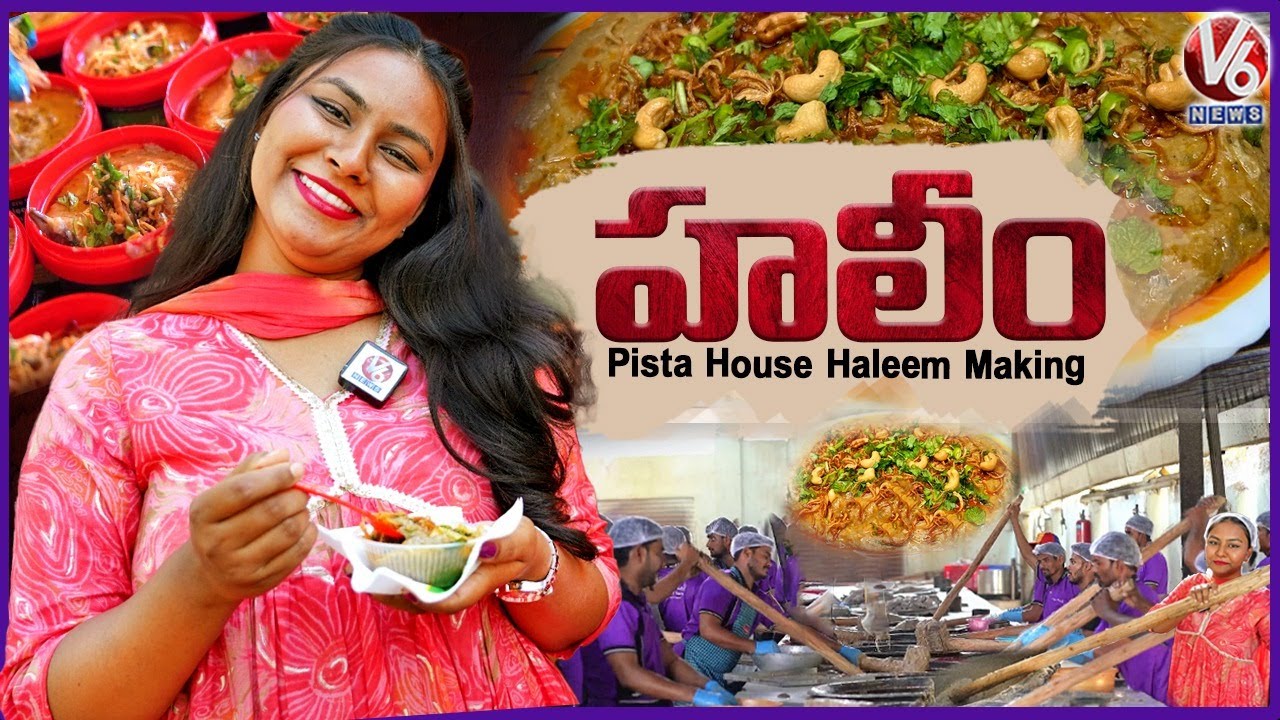 Pista House Haleem Making | World Famous Pista House Haleem | Hyderabad ...