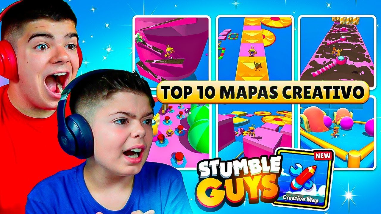 TOP 10 MEJORES MAPAS del CREATIVO en STUMBLE GUYS! 🏠🔨 - YouTube