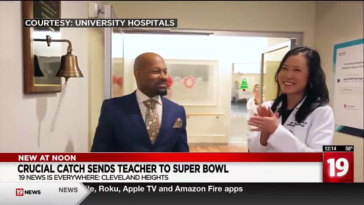 Cleveland teacher heading to the Super Bowl - YouTube