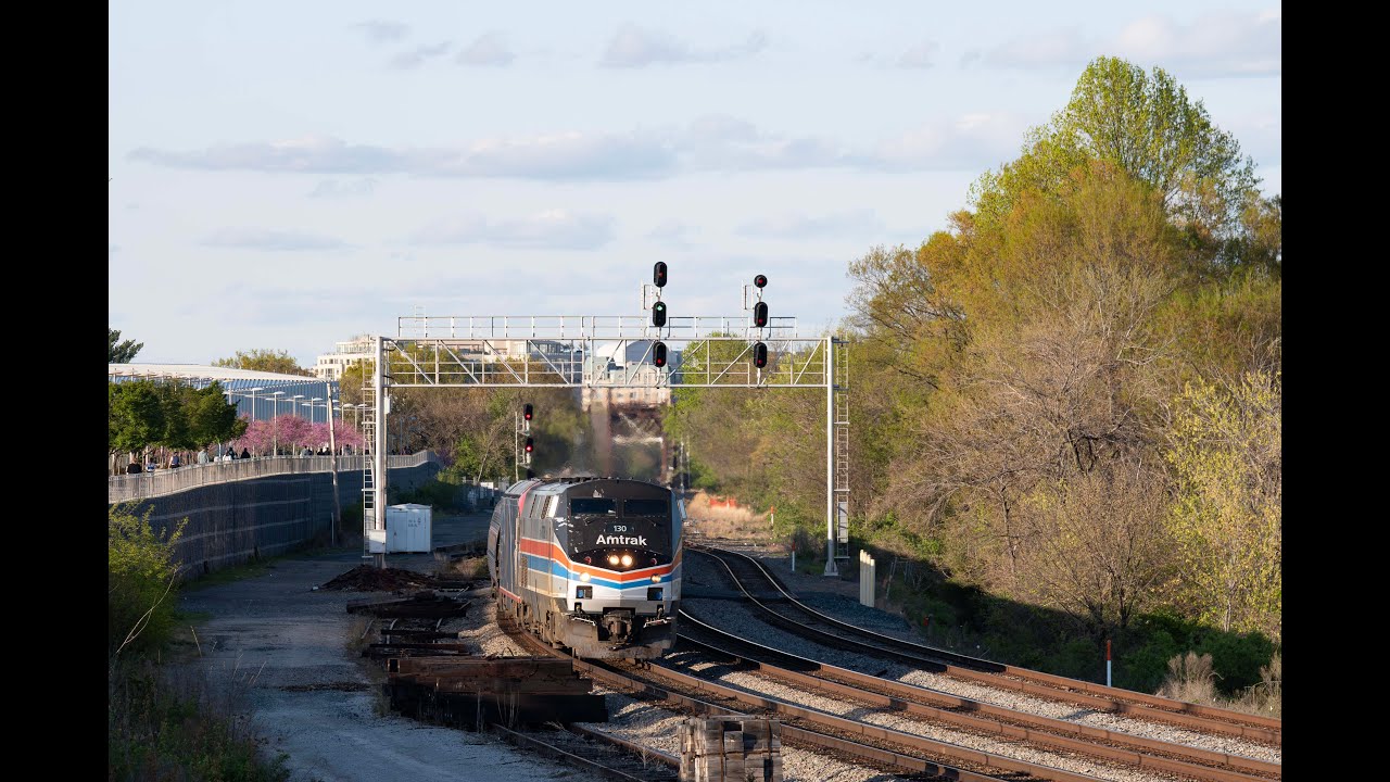 Sunday Amtrak and CSX Trains along the RF&P Subdivision (4-13-25) - YouTube
