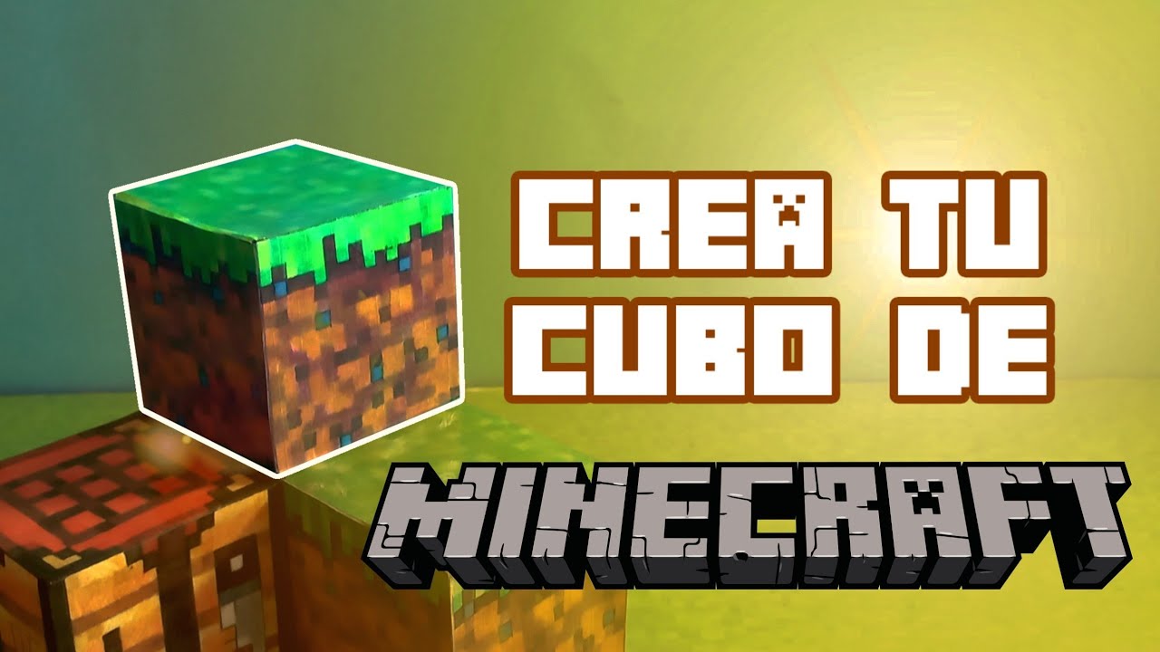 ️ Cómo hacer BLOQUES/CUBOS de MINECRAFT - Minecraft Papercraft - YouTube