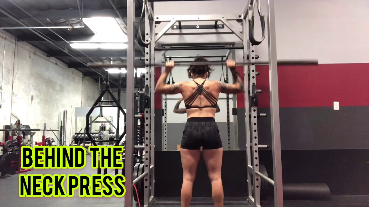 How to do Behind the Neck Press - YouTube