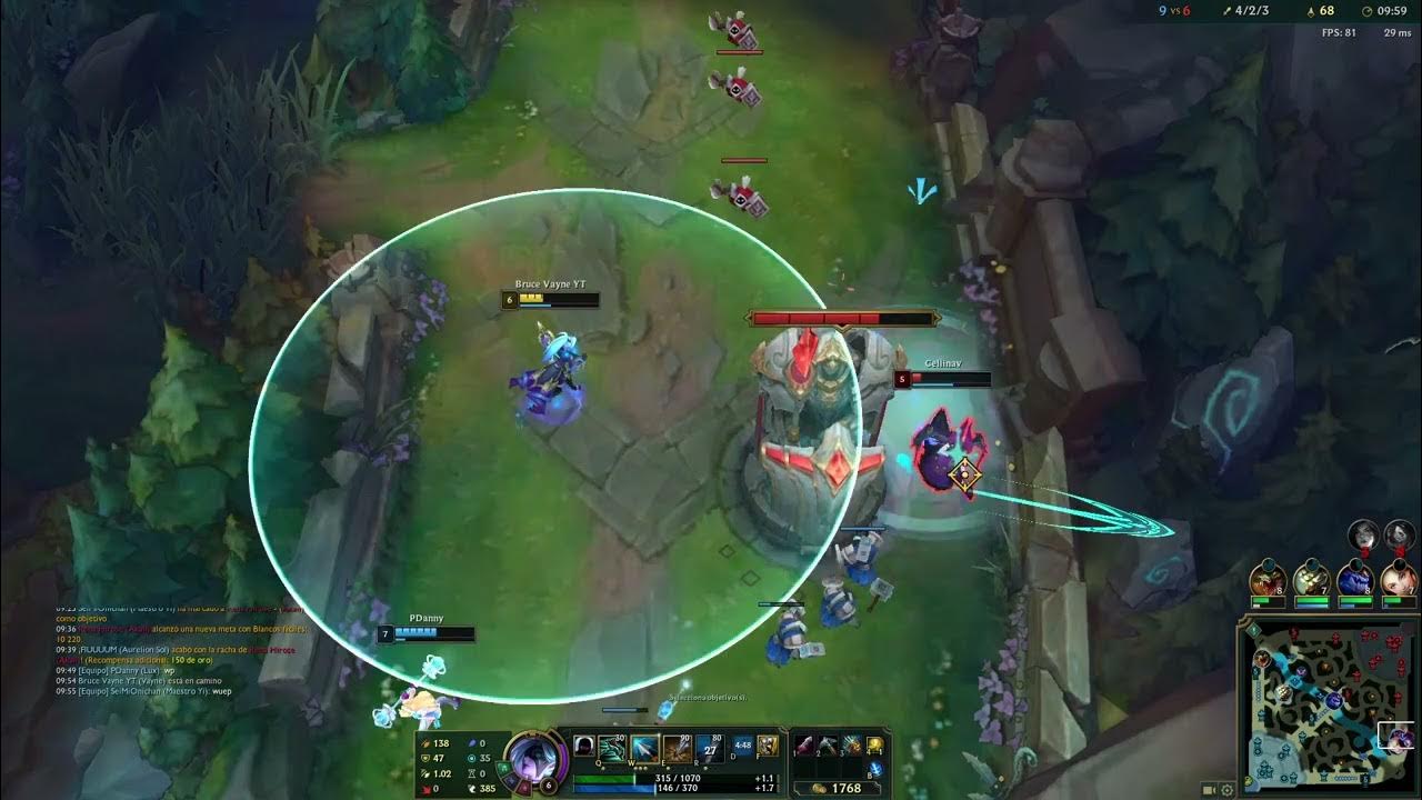 Fase de línea completa (Vayne/Lux vs Kai'Sa/Morgana) - YouTube