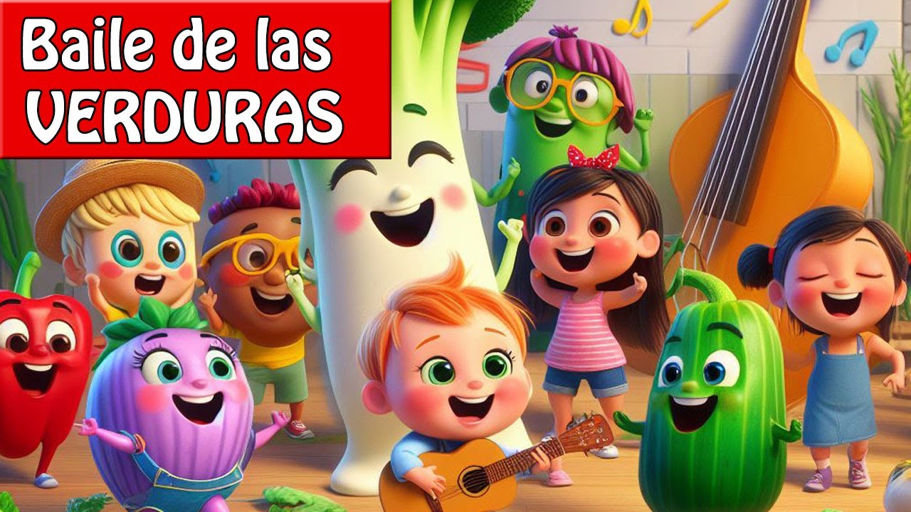 🥕 BAILE de las VERDURAS 🥦 Canción infantil 🥒 Importancia de comer ...