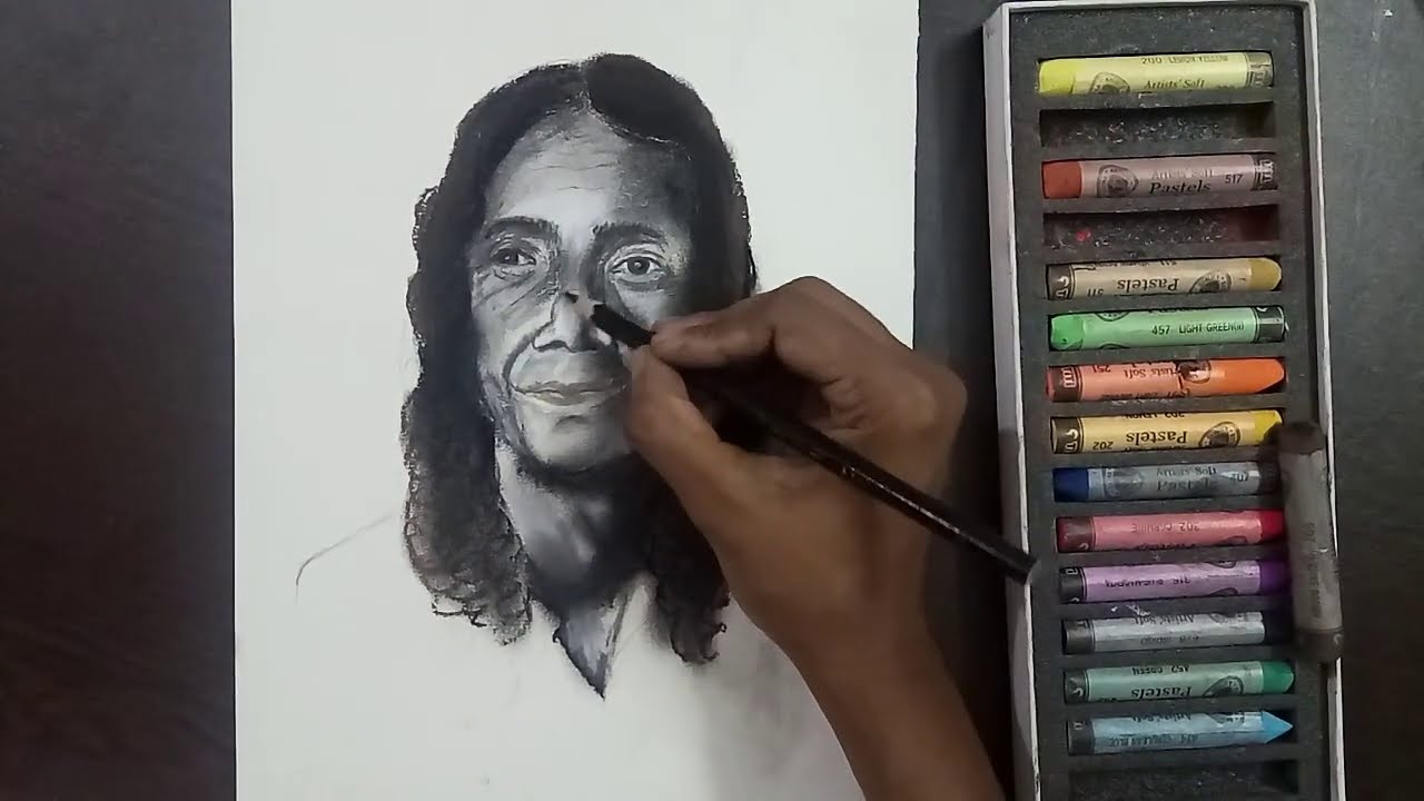 S M Sultan Portrait Drawing | Men's Portrait Drawing Easy | Step by ...