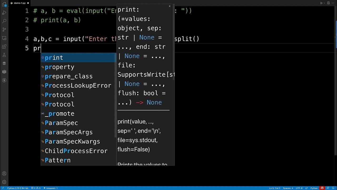 CTEC 121: More on Simultaneous Assignment in Python - YouTube