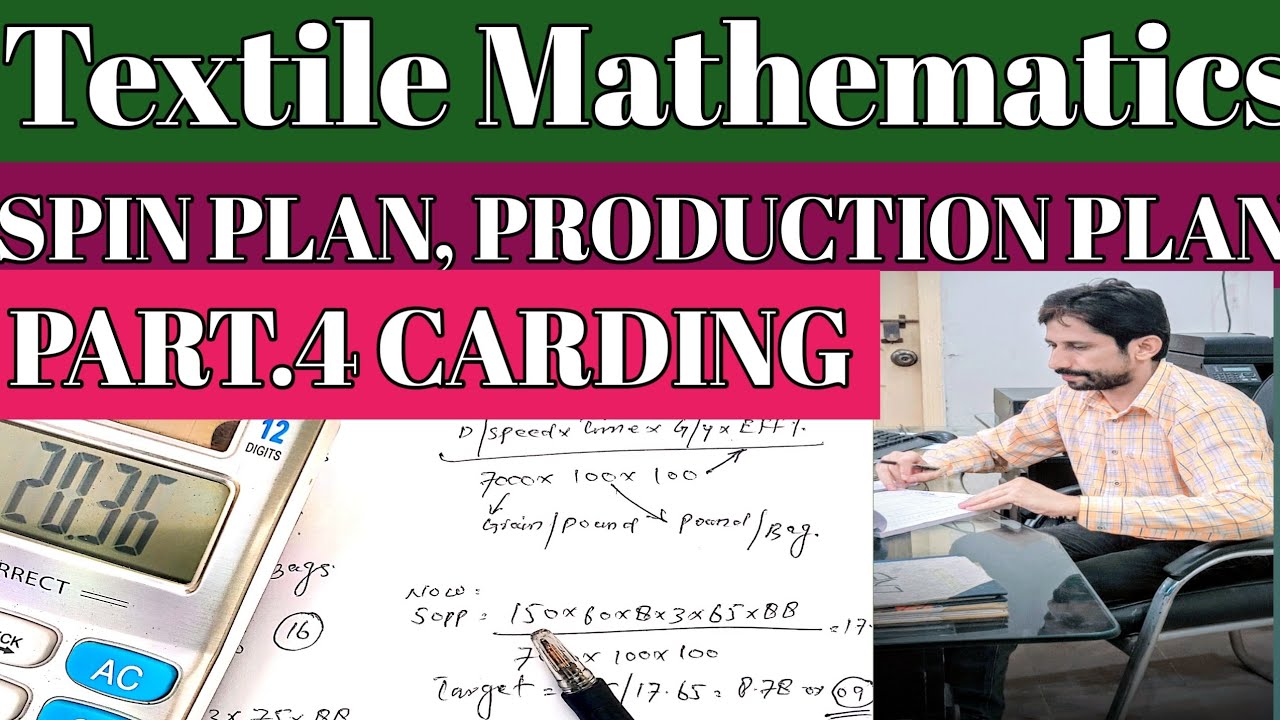 carding production plan| spin plan machine balancing| spin plan ...