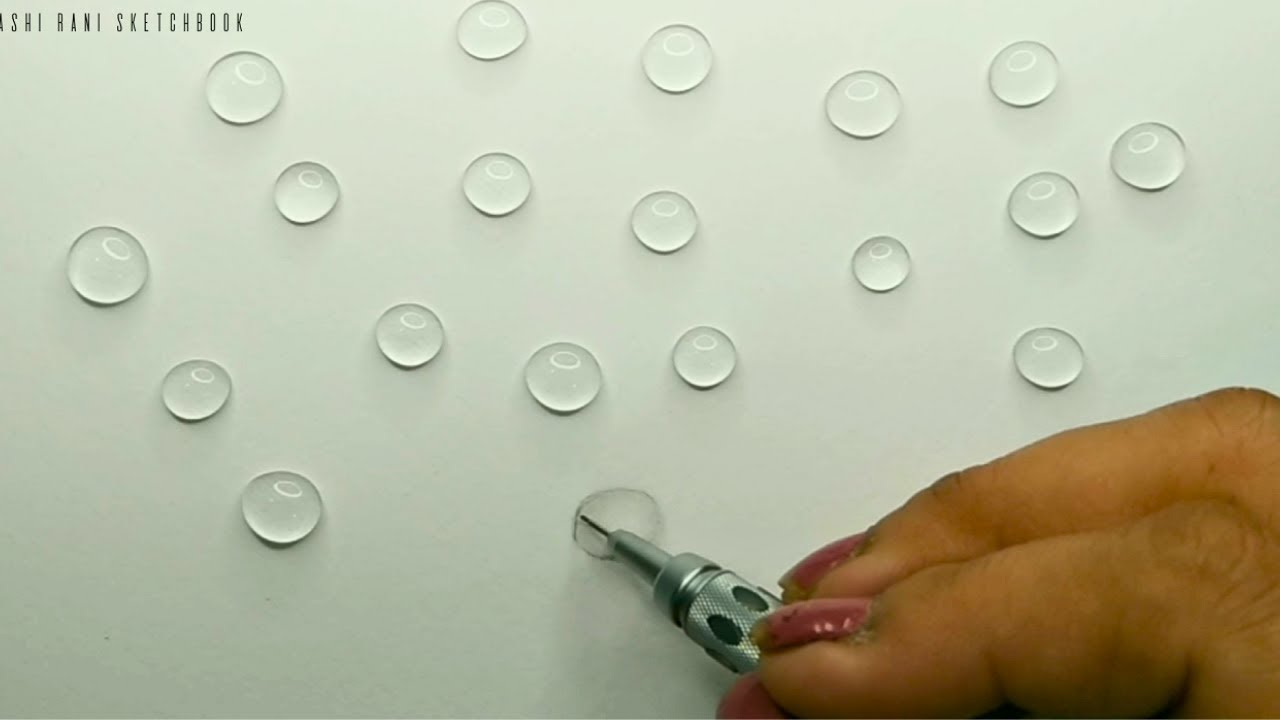 How to draw water drops | water drop drawing for beginners | how to ...