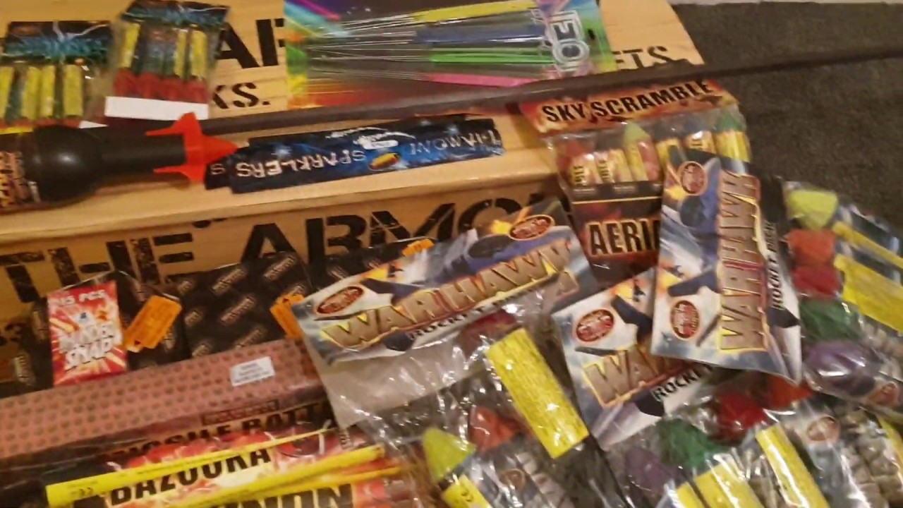 Fireworks Stash 2019 UK - YouTube
