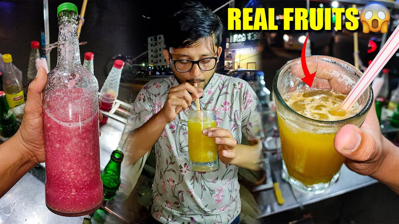 Karachi's First Asli Fruits Wala Desi Limca | Pakistani Street Food ...
