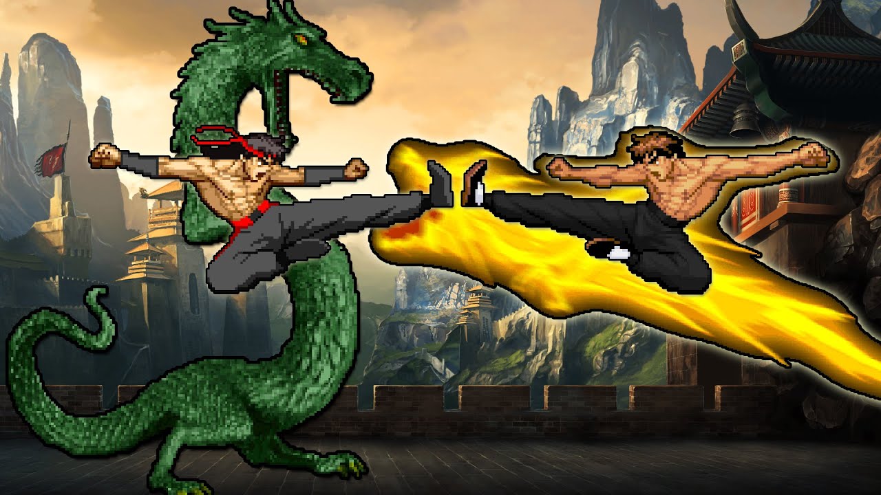 LIU KANG VS FEILONG! ULTRA INSANE EPIC FIGHT! MK VS SF! - YouTube