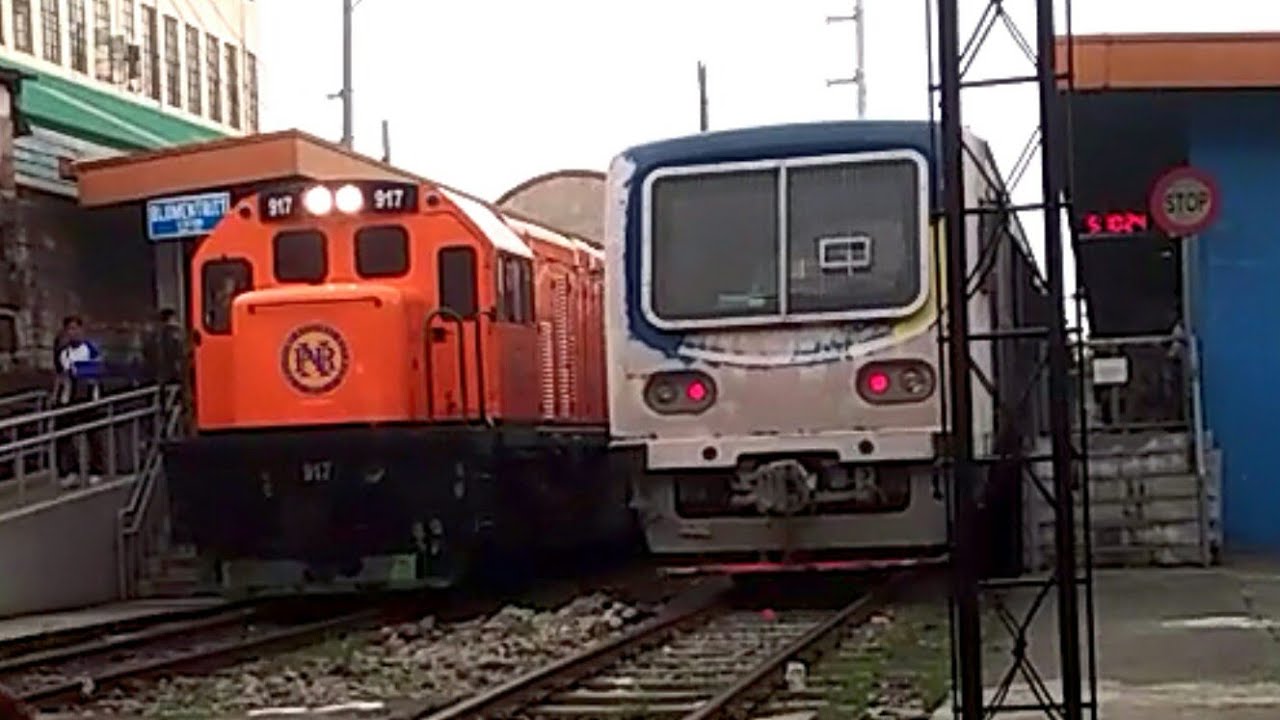 PNR DMU 05 meets DEL 917 & EMU 06/02 at Blumentritt Station - YouTube