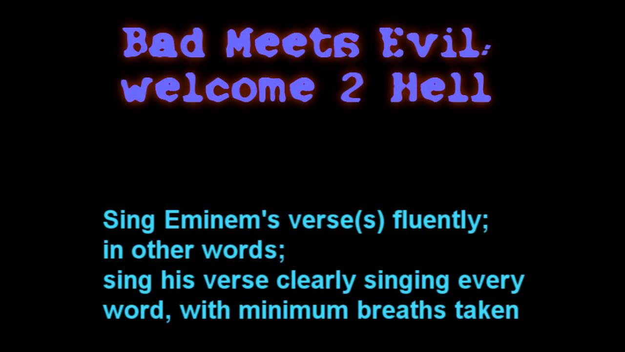 Bad Meets Evil: Welcome 2 Hell CHALLENGE - YouTube