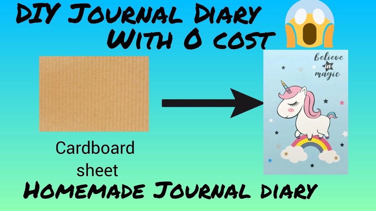 DIY Journal Diary | Homemade Journal Diary with 0 cost | #craft # ...