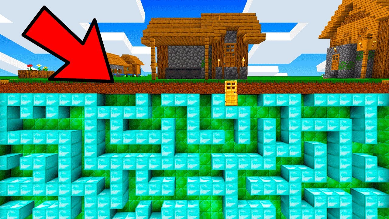 ¿Qué hay DENTRO de este LABERINTO SECRETO de Minecraft? - YouTube