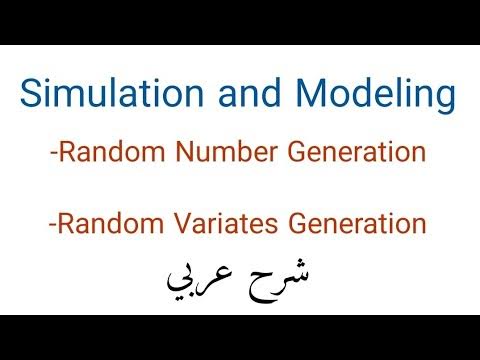 Simulation and modeling Random variables and random variate - YouTube
