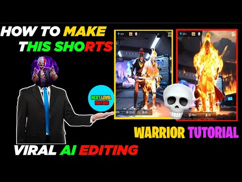 🔥WARRIOR VIRAL📉 EDITING TUTORIAL LIKE ‎@YFYT99  free fire shorts editing tutorial💀🔥