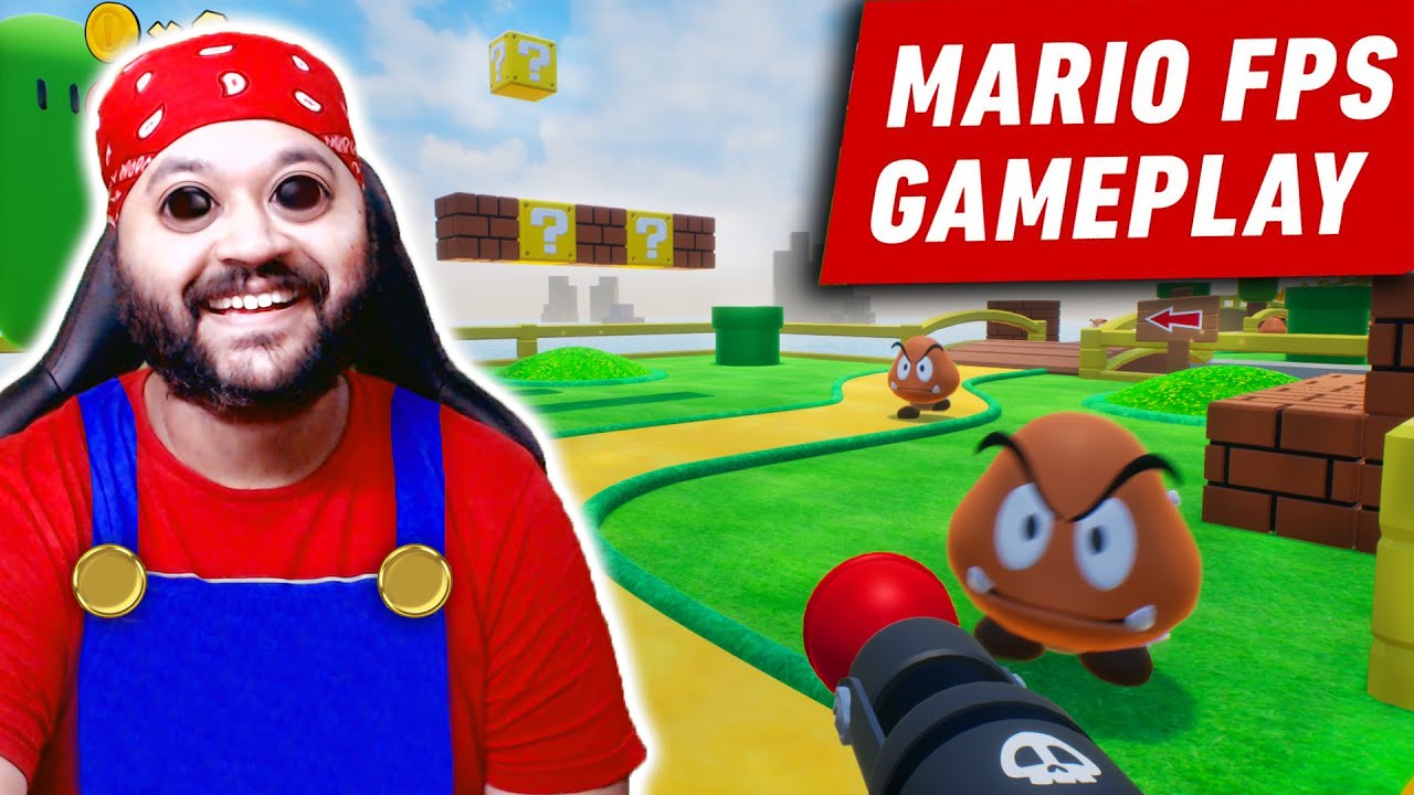 SUPER MARIO FPS GAMEPLAY | The Super 1-1 Challenge - YouTube