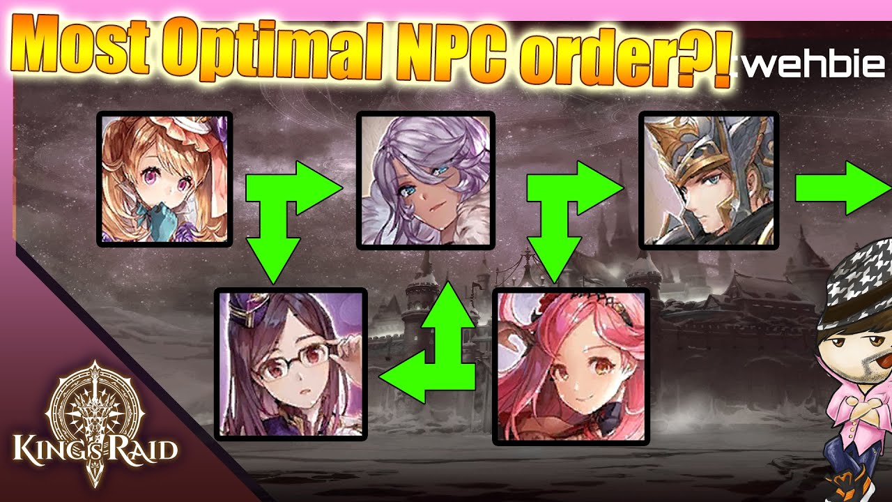 Most optimal NPC order!? - King's raid - YouTube