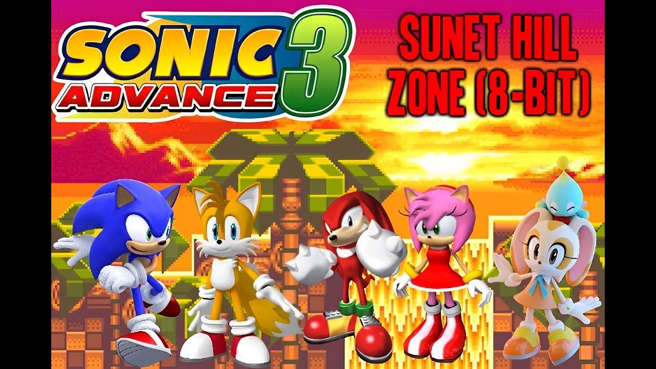 Sonic Advance 3 - Sunset Hill Zone (8-bit) - YouTube