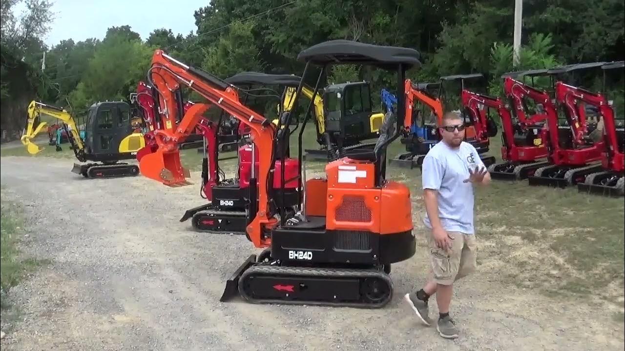 GroundHog BH24D excavator video and operating system - YouTube