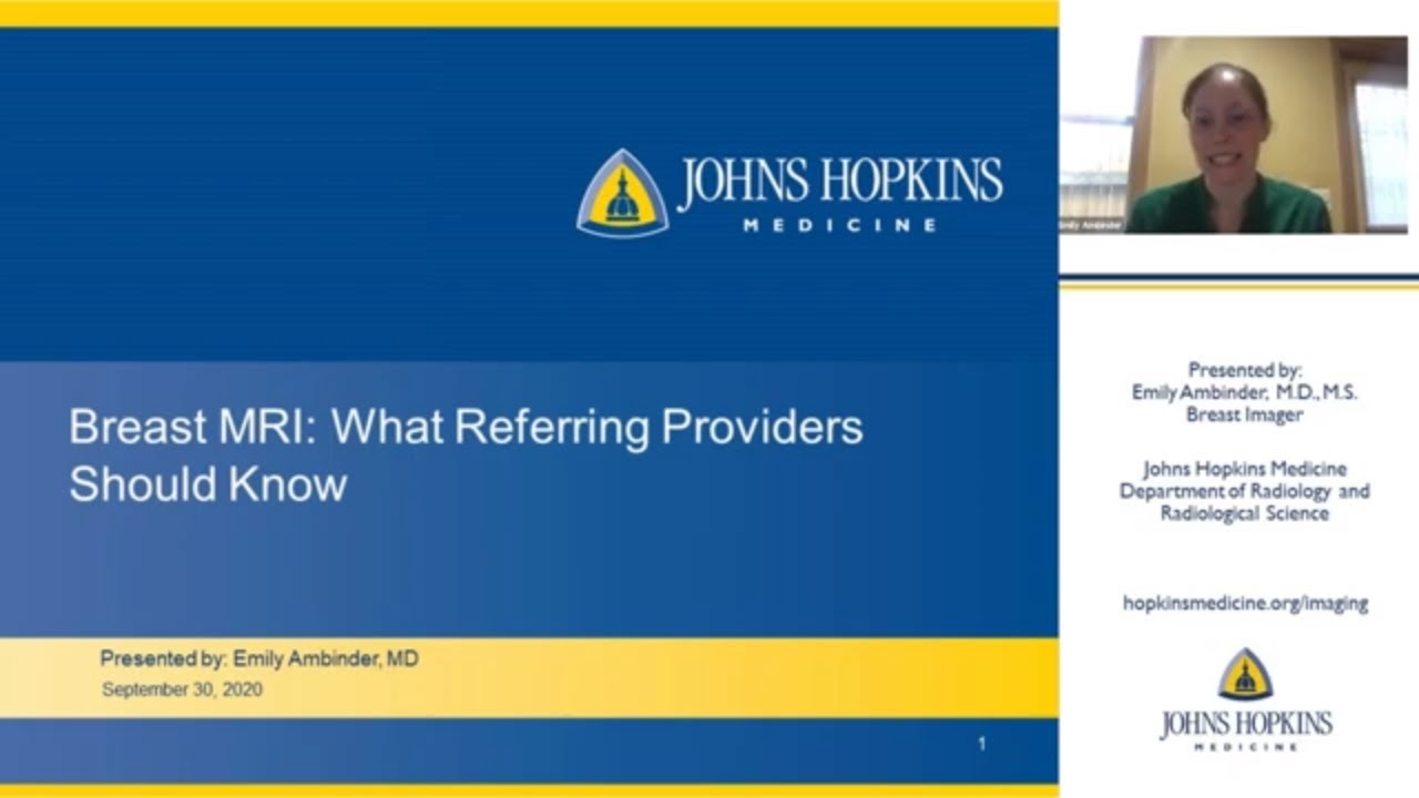 Breast MRI: What Referring Providers Should Know by Dr. Emily Ambinder ...