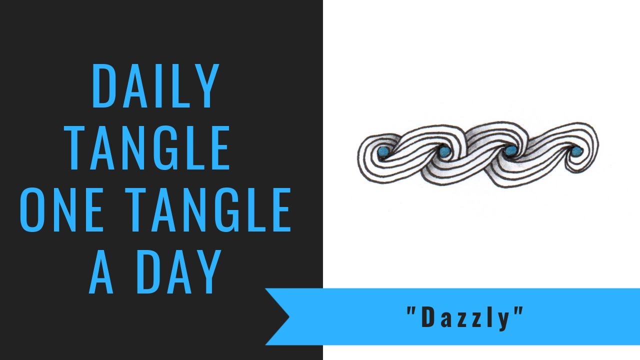 Daily Tangle - Dazzly |How to draw...| - YouTube