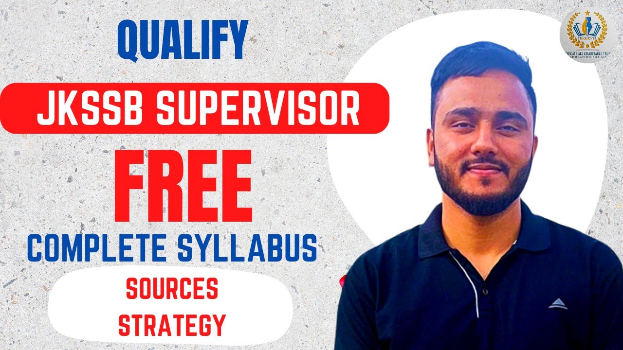 Qualify JKSSB Supervisor without Coaching | JKSSB Supervisor Free ...