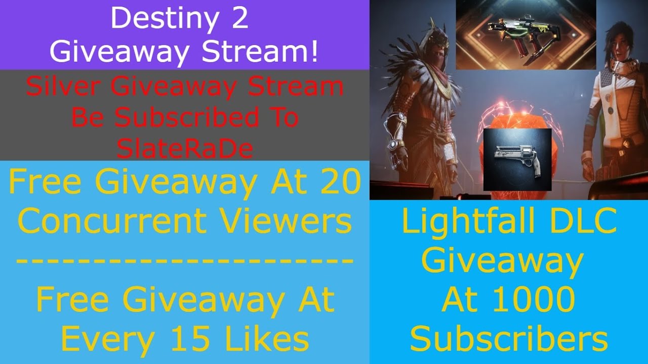 Destiny 2- Giveaway Stream! Season 19 Launch! New Exotics! New Quests ...