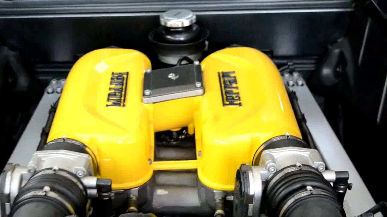 Ferrari 360 V8 engine at idle (HD) - YouTube