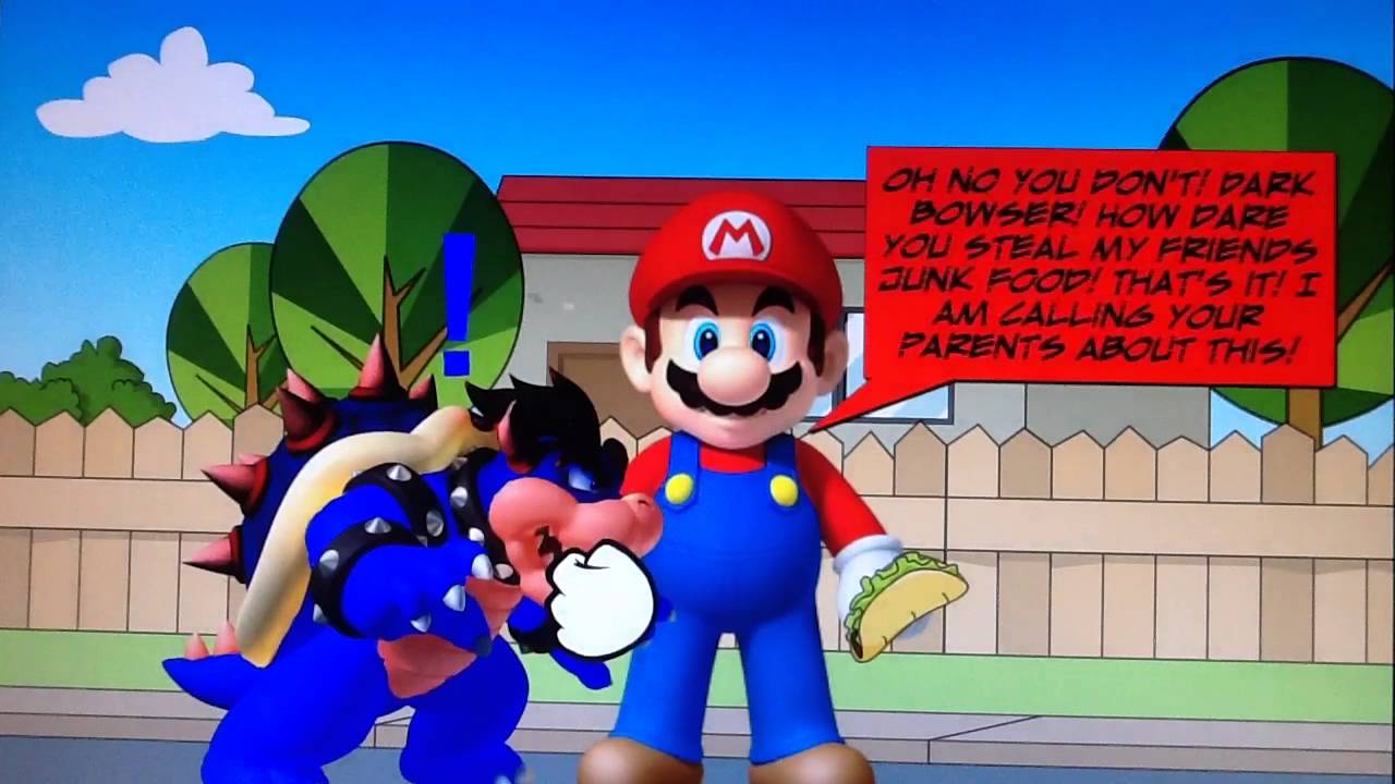 Dark Bowser Steals People's Junk Food/Grounded - YouTube