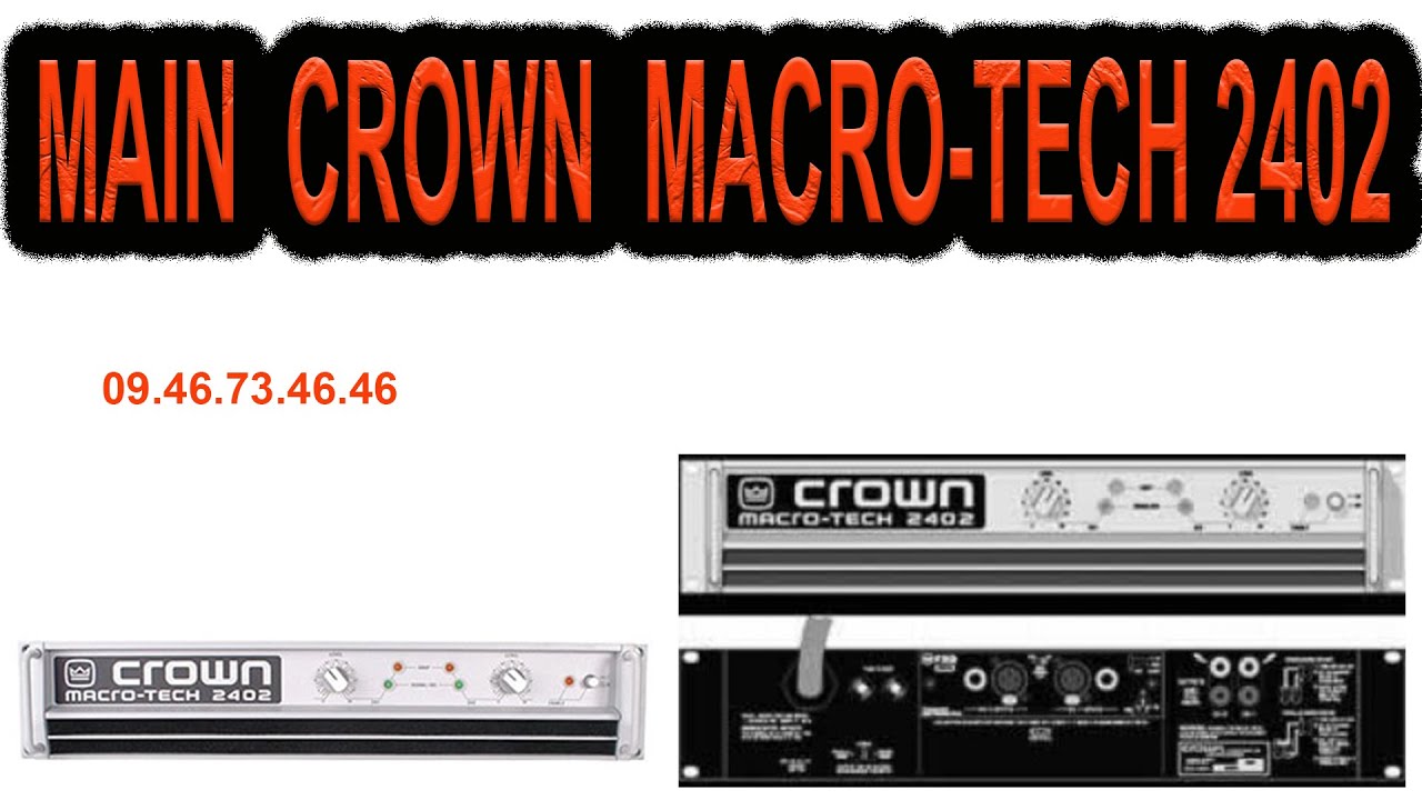 Main CROWN MACRO TECH 2402 - YouTube