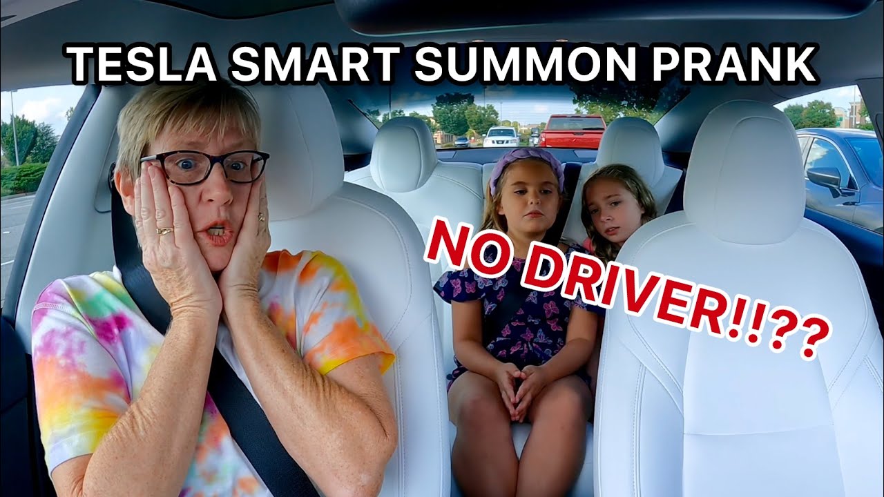 WHAT’S IT DOING?! | Tesla Smart Summon Prank Reaction | 2021 Tesla ...