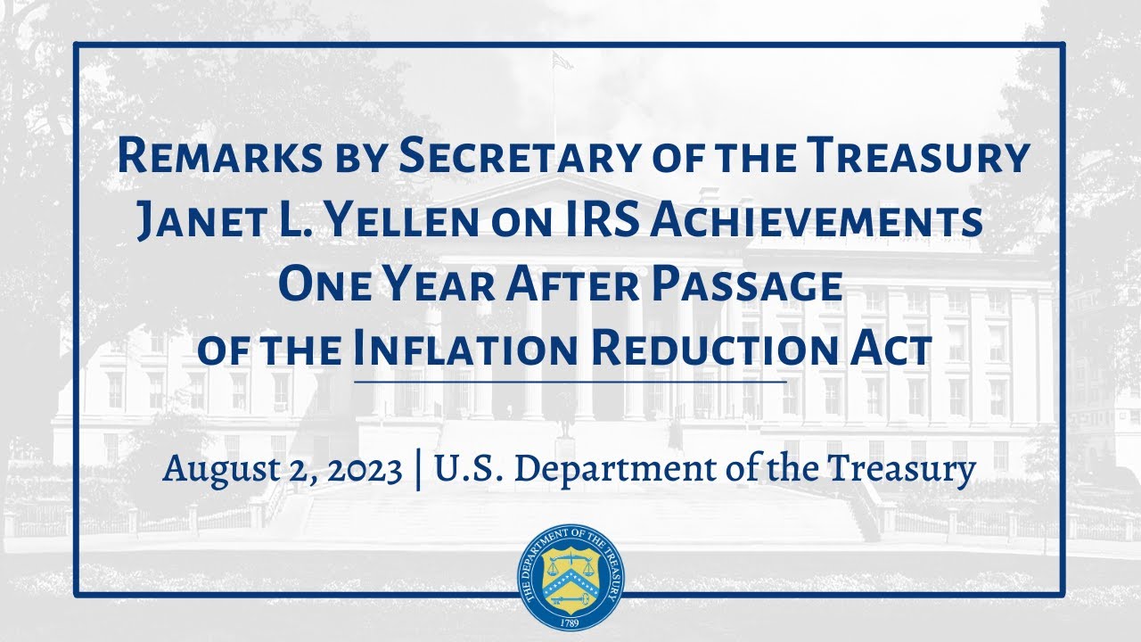 Remarks by Secretary of the Treasury Janet L. Yellen on IRS ...