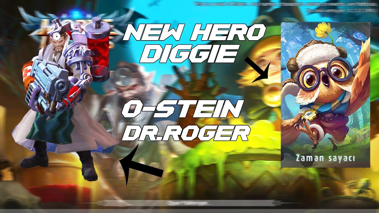 New Hero Diggie | Dr.Roger o-stein | Epic Skin | Mobile legends Update ...