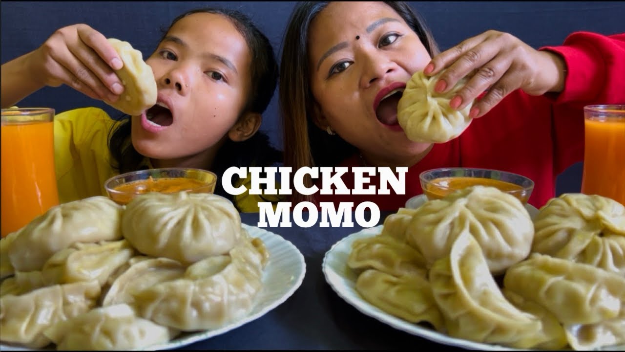 CHICKEN 🐓 MOMO EATING MUKBANG😊 - YouTube