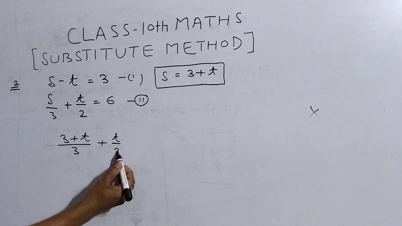 Substitution basics part 2 | 10 maths - YouTube